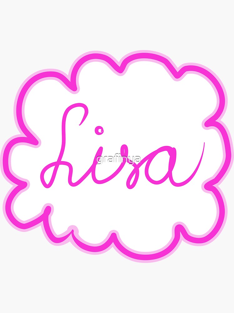 "Women name Lisa" Sticker for Sale by grafinya | Redbubble