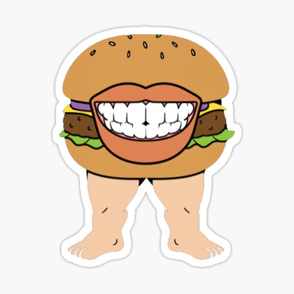 "Funny Burger Meme" Sticker for Sale by Stickow | Redbubble