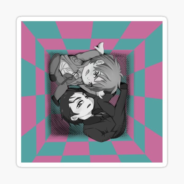 "Daisuke x Haru B/W" Sticker for Sale by GinTsuki | Redbubble