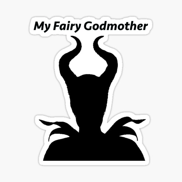 "My Fairy Godmother" Sticker for Sale by Irenuccia | Redbubble