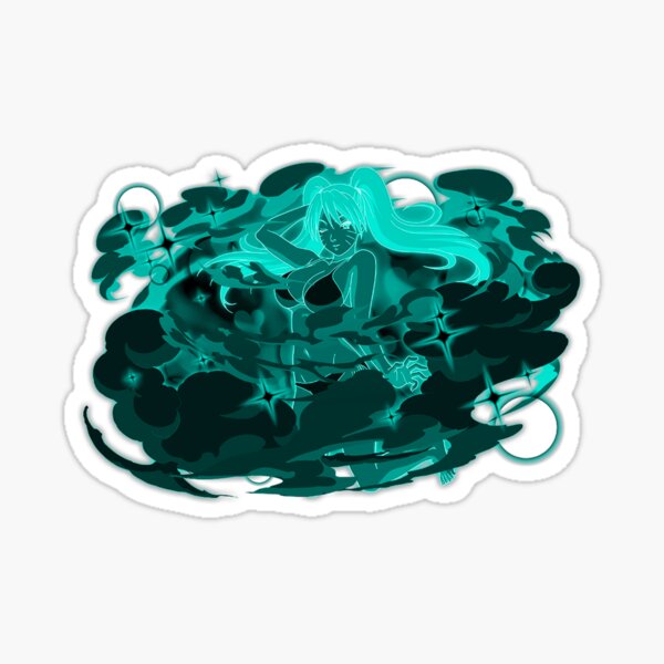 "Cyan Anime Girl" Sticker for Sale by Mentaliststack | Redbubble