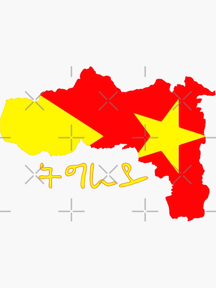 "Tigray Region Map Tigray inside me Tigray Flag" Sticker for Sale by ...