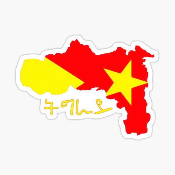"Tigray Region Map Tigray inside me Tigray Flag" Sticker for Sale by ...