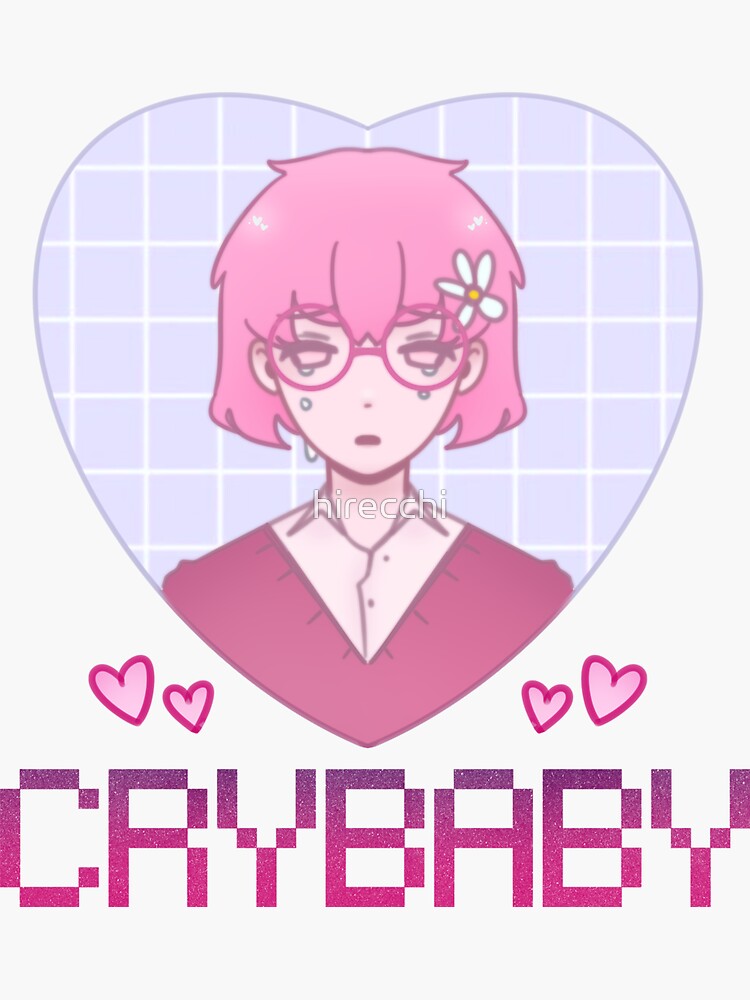 "CRYBABY" Sticker by hirecchi | Redbubble