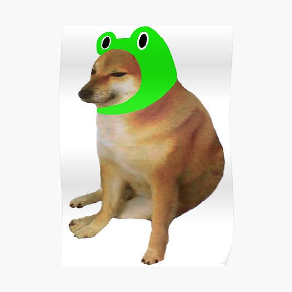 "Cheems" Poster by Meddart | Redbubble