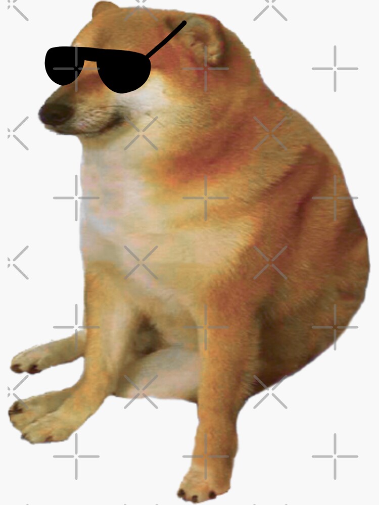 Pegatina «Cheems» de Meddart | Redbubble