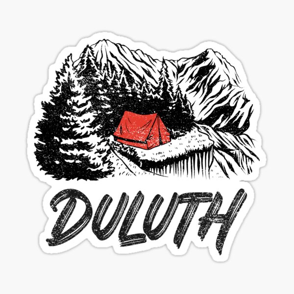 "Duluth Minnesota Camping" Sticker for Sale by Taumaturgo | Redbubble