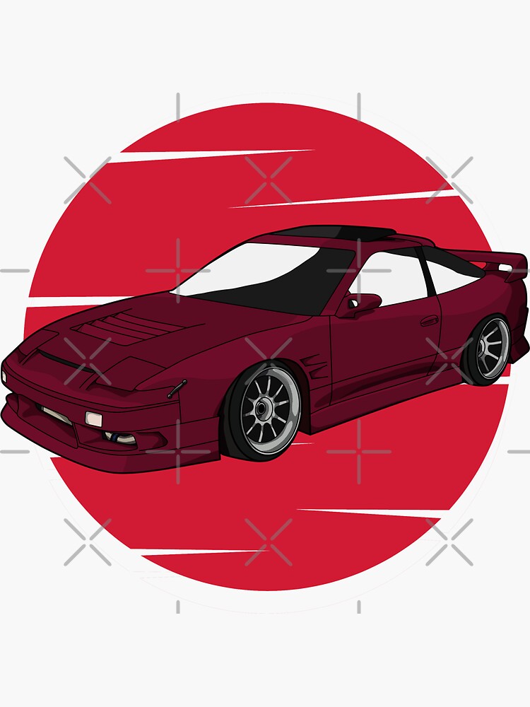 Pegatina «Nissan Silvia S13 Hatch JDM Morado» de art-ddesign2254 ...