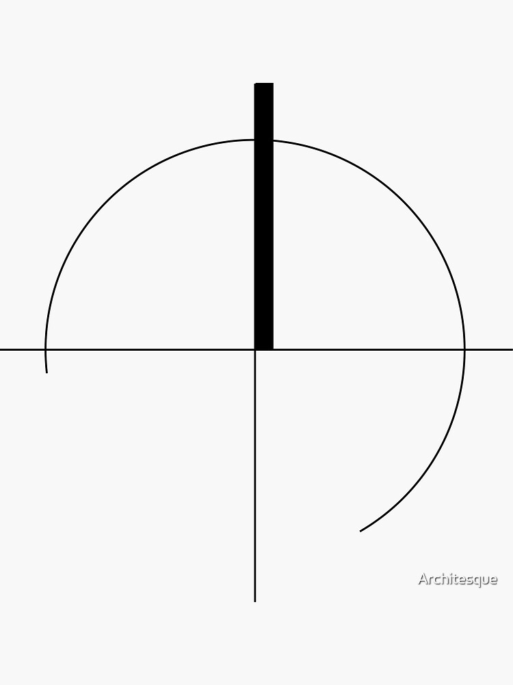 "North symbol Architecture" Sticker for Sale by Architesque | Redbubble