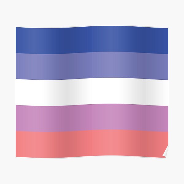 "AFAB DFAB Pride Flag" Poster for Sale by ColoredRatio | Redbubble