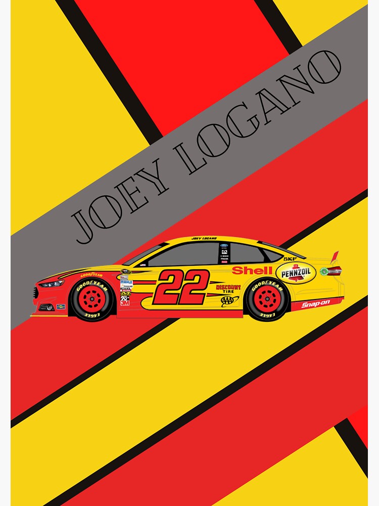 "Joey Logano poster" Sticker for Sale by F1-Merch | Redbubble