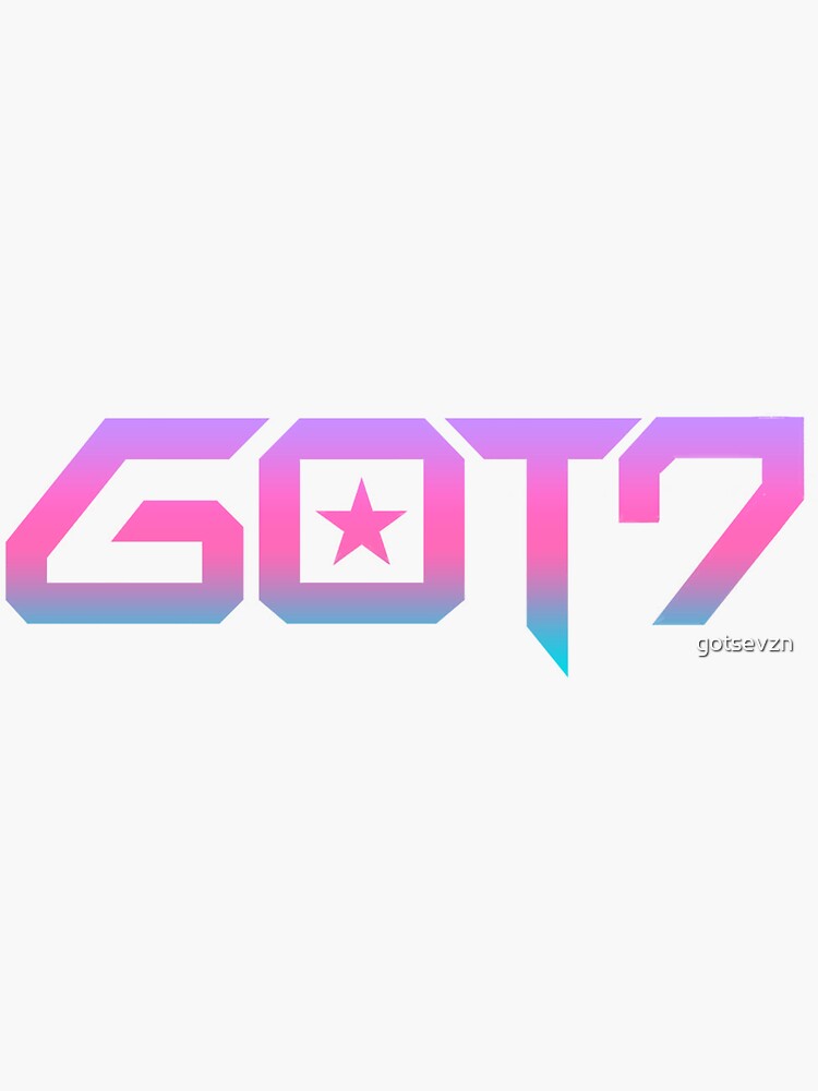 "GOT7 Gradient logo" Sticker for Sale by gotsevzn | Redbubble