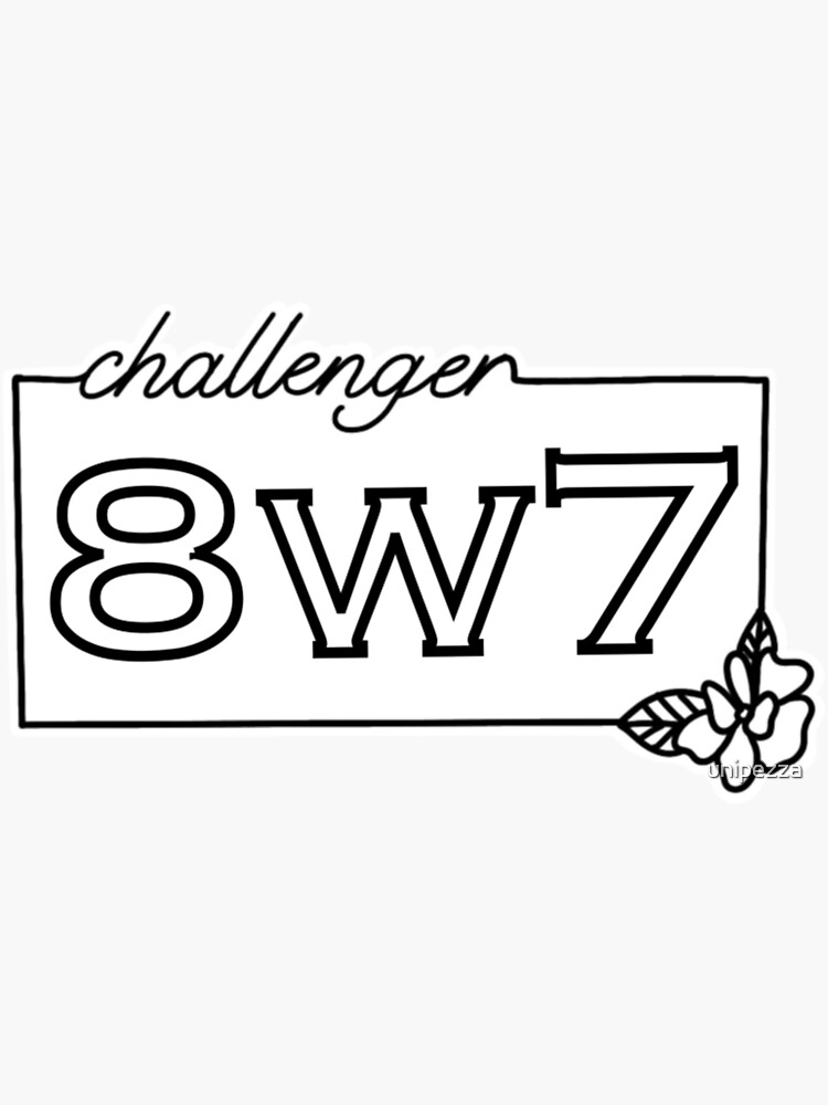 "Enneagram 8w7" Sticker for Sale by unipezza | Redbubble