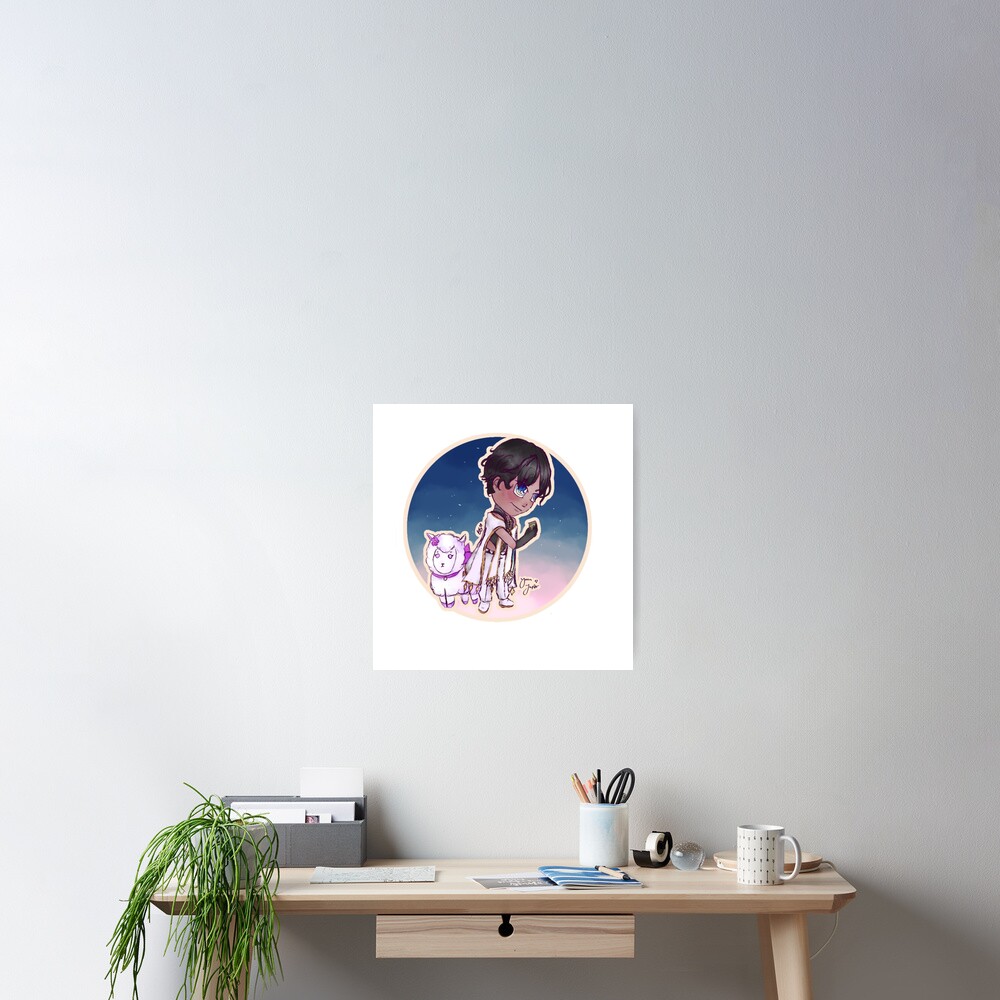 "Techno charming Chibi Simeon obey me" Poster for Sale by VanityMonster ...