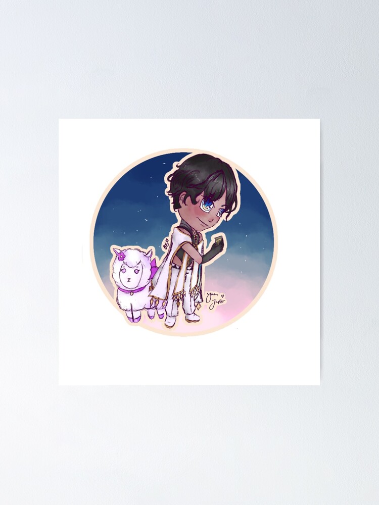 "Techno charming Chibi Simeon obey me" Poster for Sale by VanityMonster ...