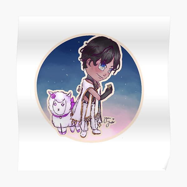 "Techno charming Chibi Simeon obey me" Poster for Sale by VanityMonster ...