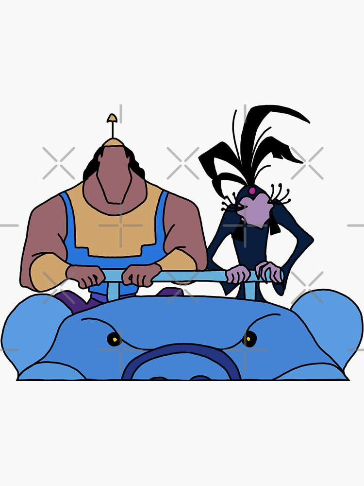 "Kronk and Yzma - Emperor's New Groove" Sticker for Sale by RyallDesign ...