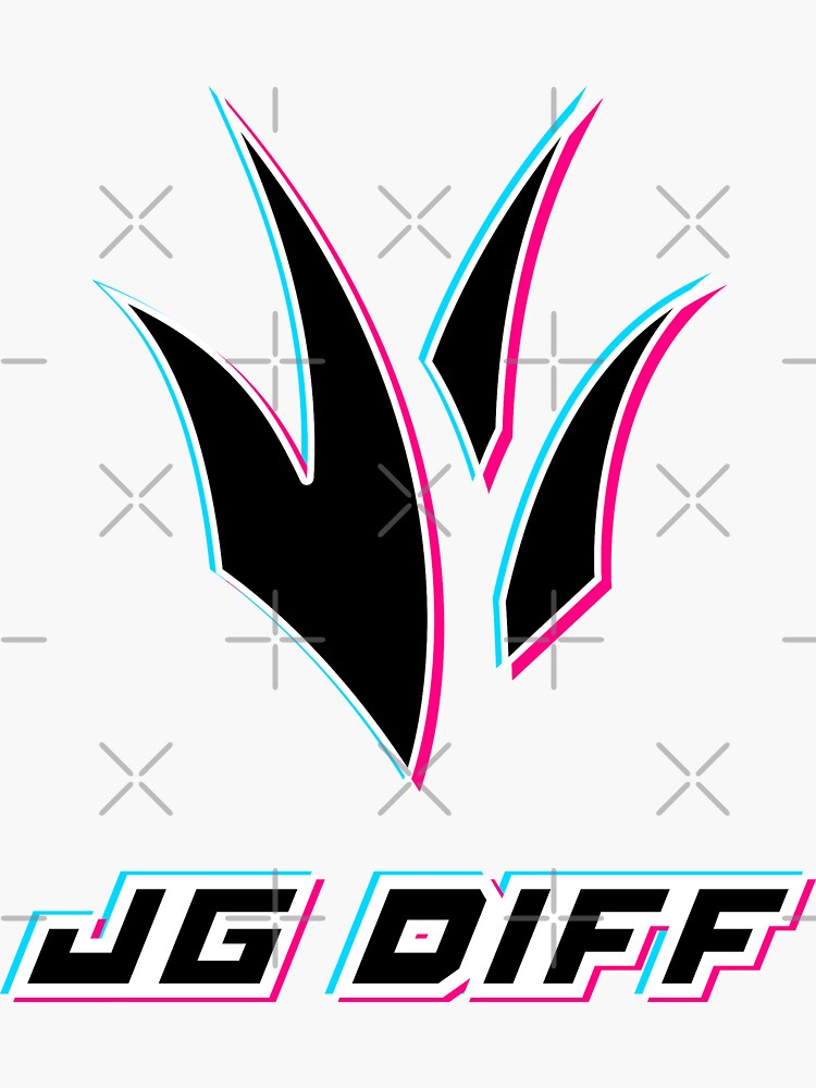 "JG Diff" Sticker for Sale by Qkibrat | Redbubble