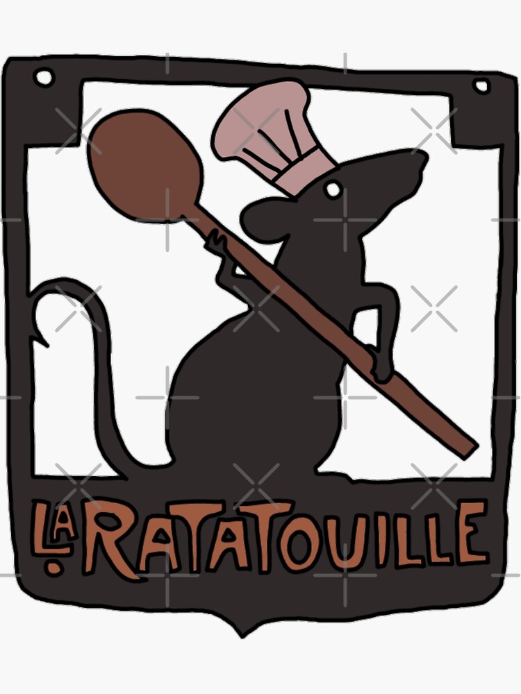 "La Ratatouille Sign - Ratatouille" Sticker for Sale by RyallDesign ...