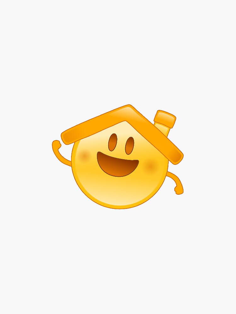 "Happy Home Emoji" Sticker for Sale by Stickow | Redbubble