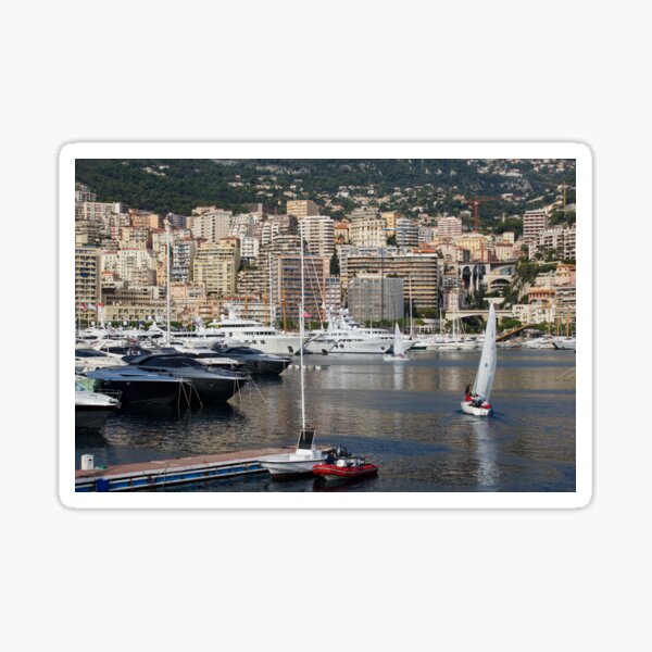 "Monte Carlo Sailing - Monaco, French Riviera " Sticker for Sale by ...