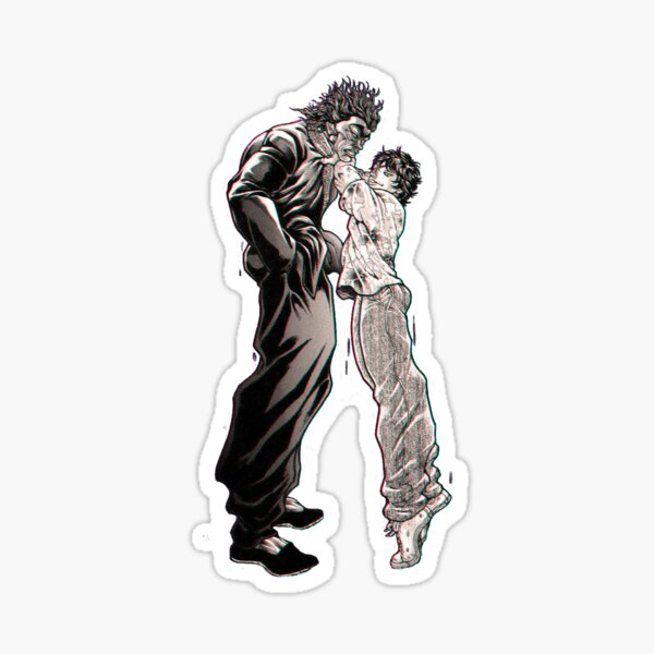 "Baki Vs Yujiro (2)" Sticker for Sale by Diaz-Shop | Redbubble