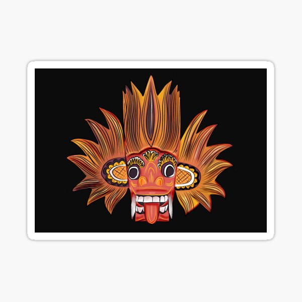 "Sri Lankan Yaka face" Sticker for Sale by mugglerants | Redbubble