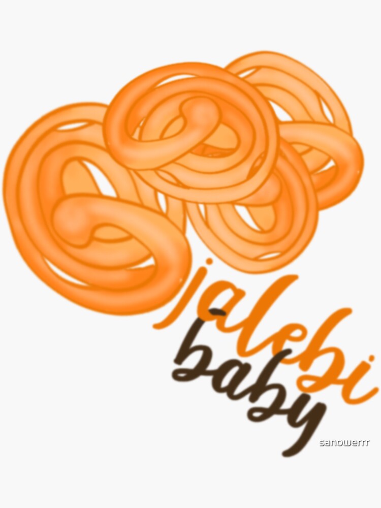 "Jalebi baby " Sticker by sanowerrr | Redbubble