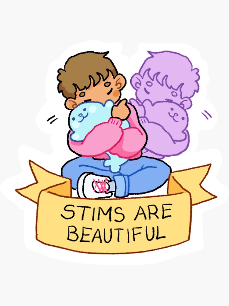 "Autism Stims Are Beautiful" Sticker by AnoukVitte | Redbubble