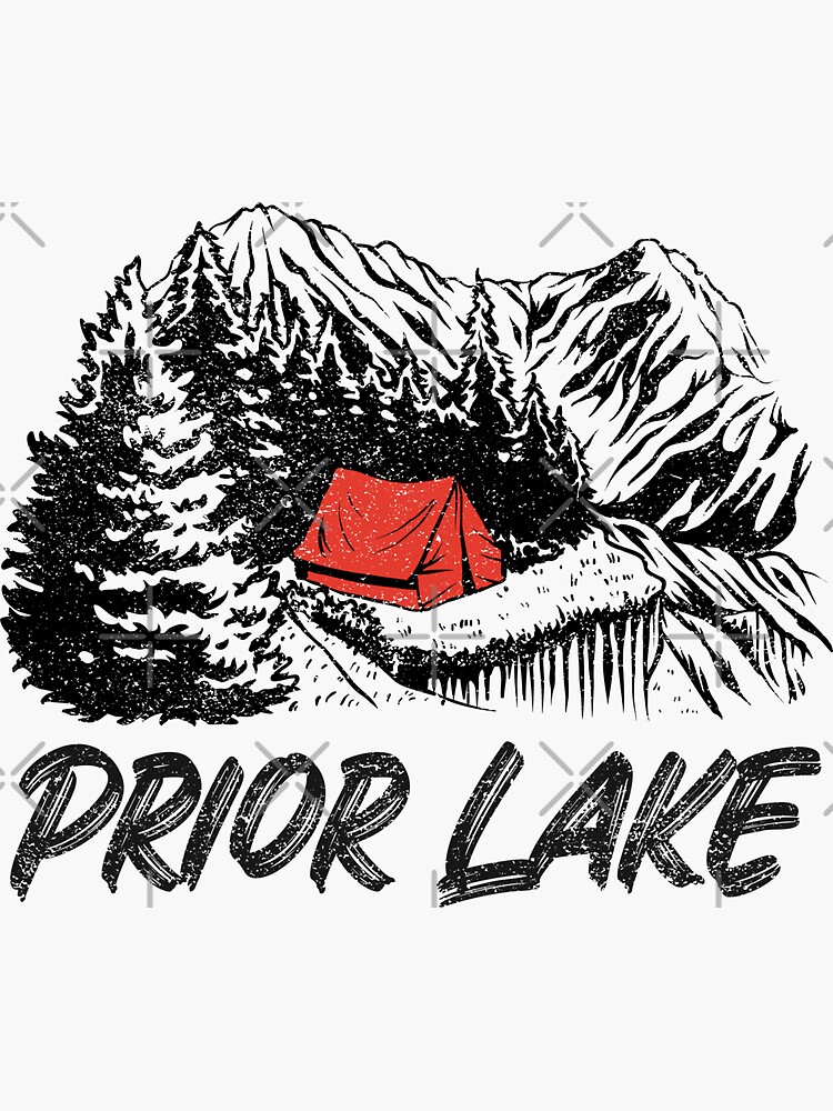 "Prior Lake Minnesota Camping" Sticker for Sale by Taumaturgo | Redbubble