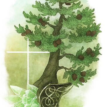 "OGHAM art - AILM The Pine Tree" Sticker for Sale by Lunariagold ...