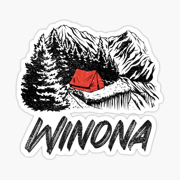 "Winona Minnesota Camping" Sticker for Sale by Taumaturgo | Redbubble