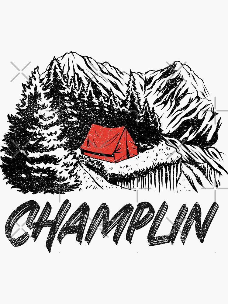 "Champlin Minnesota Camping" Sticker for Sale by Taumaturgo | Redbubble