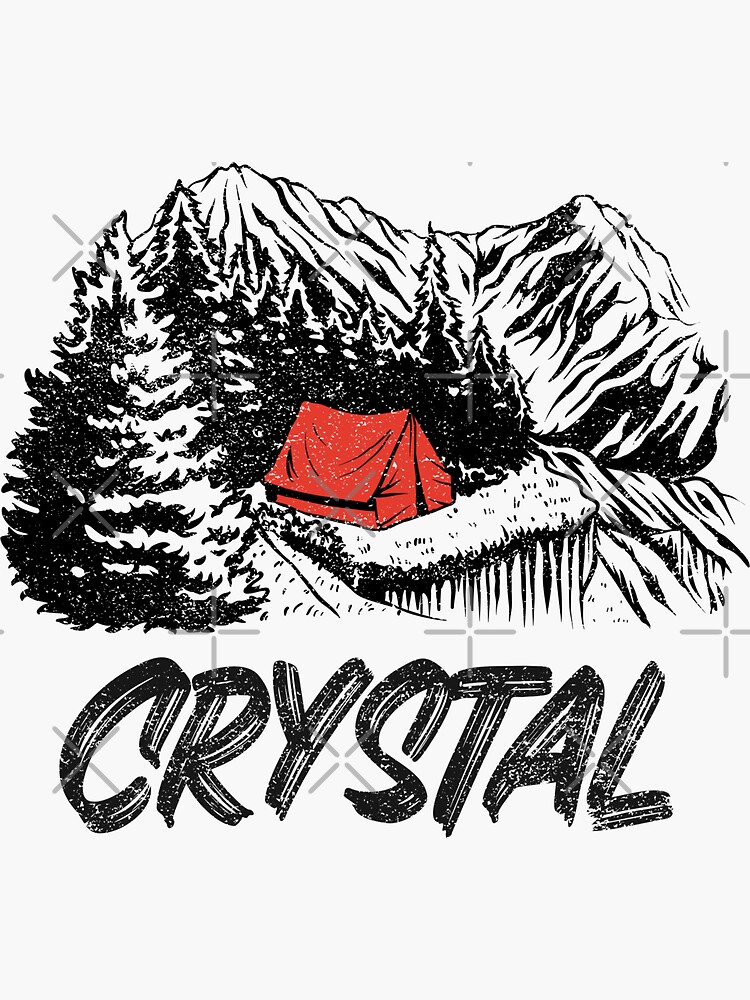 "Crystal Minnesota Camping" Sticker for Sale by Taumaturgo | Redbubble