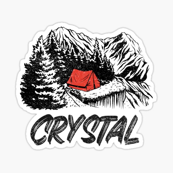 "Crystal Minnesota Camping" Sticker for Sale by Taumaturgo | Redbubble
