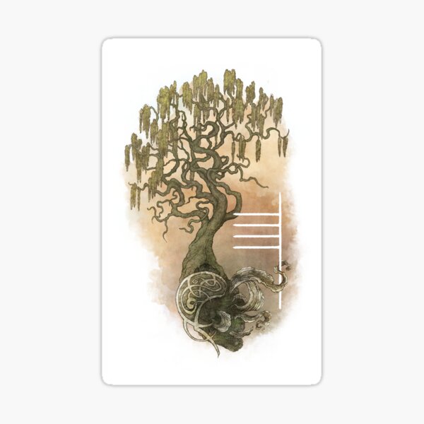 "OGHAM art - COLL The Hazel Tree" Sticker by Lunariagold | Redbubble