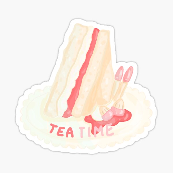"Tea time aesthetic " Sticker by PeachBear764 | Redbubble