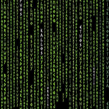 "Greek ancient Matrix code" Poster for Sale by angelisart | Redbubble