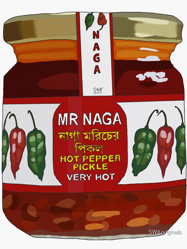 "Mr Naga" Sticker for Sale by SWKoriginals | Redbubble