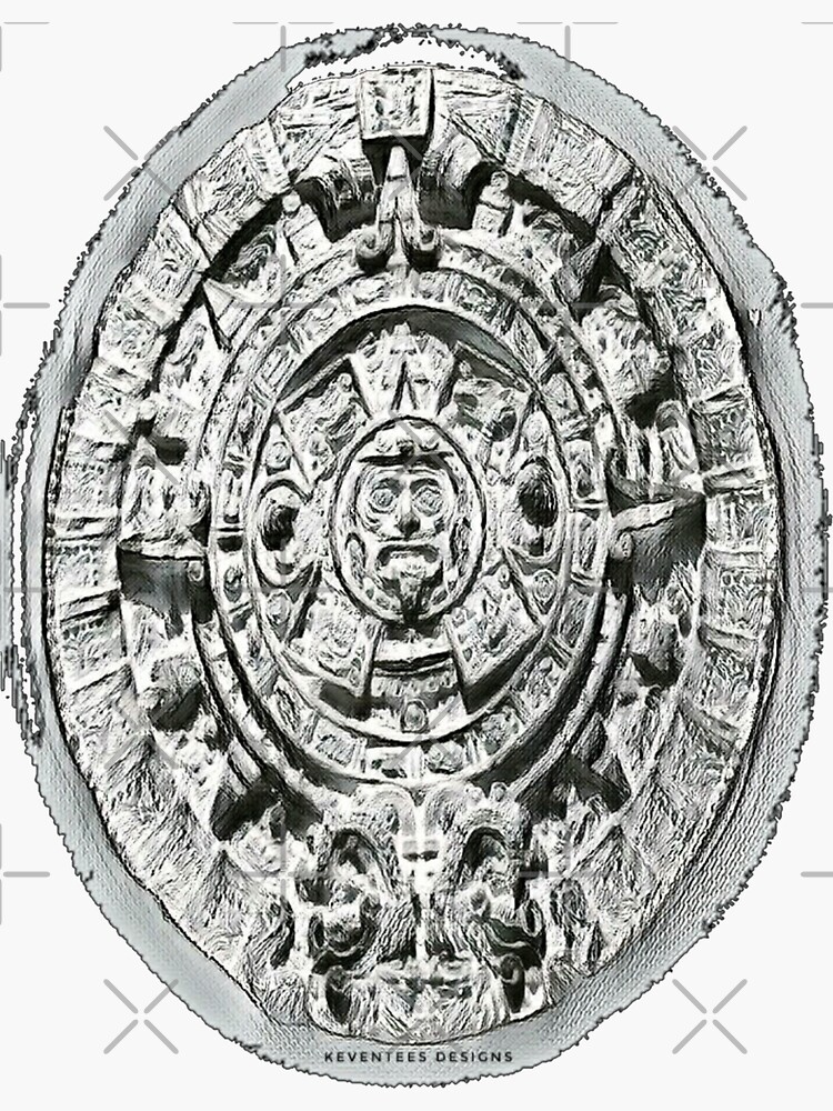 "Aztec Calendar " Sticker for Sale by KevenTees | Redbubble
