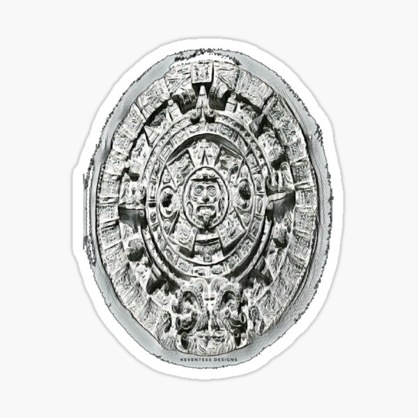 "Aztec Calendar " Sticker for Sale by KevenTees | Redbubble