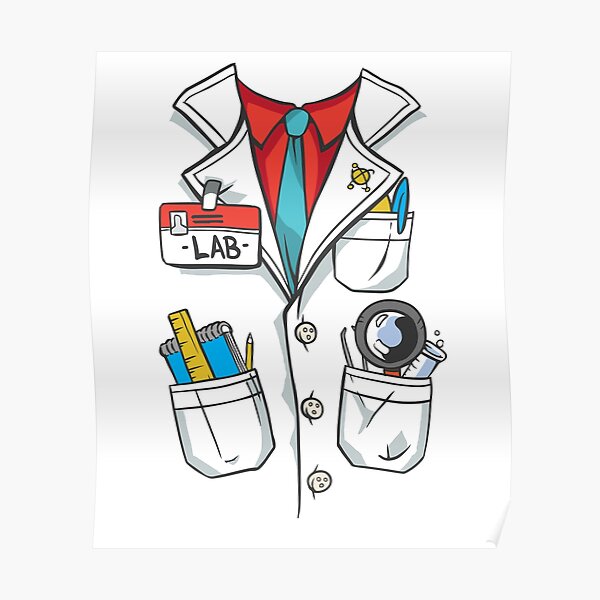 "Lab Coat" Poster for Sale by Shirtey | Redbubble