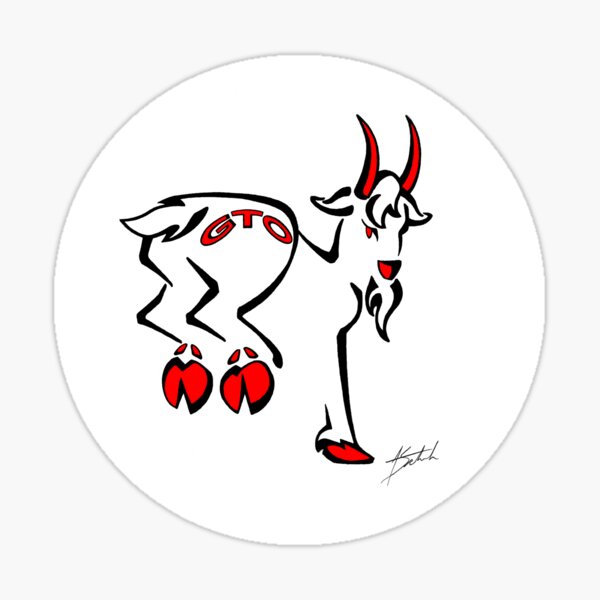 "GTO GOAT" Sticker for Sale by Aaron71 | Redbubble