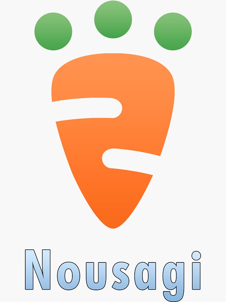 "Nousagi" Sticker for Sale by Shiromaru | Redbubble