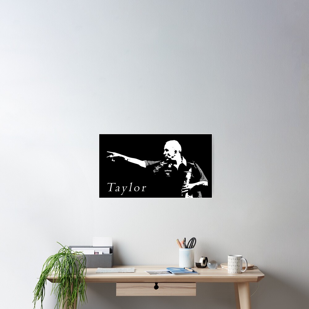 "Phil Taylor Silhouette" Poster von FlawlessCheese | Redbubble