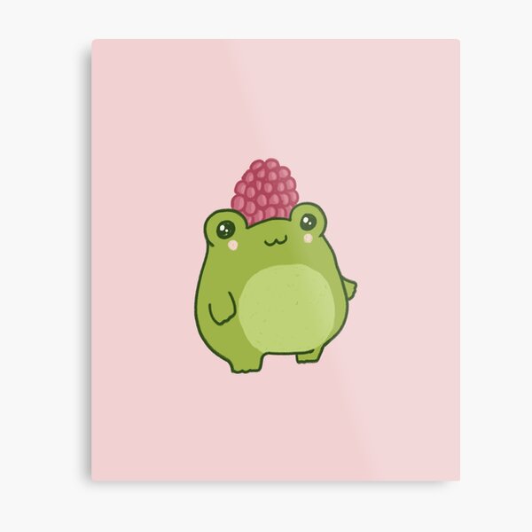 "Cute Raspberry Frog Pastel Kawaii Cottagecore Aesthetic - Chubby ...