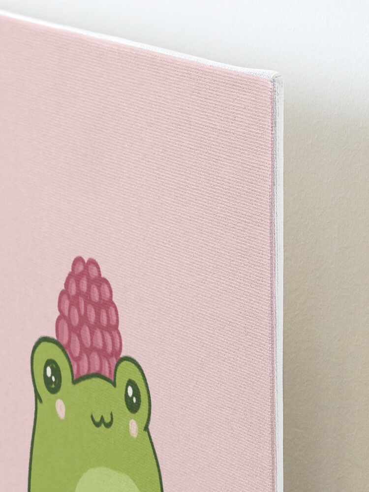 "Cute Raspberry Frog Pastel Kawaii Cottagecore Aesthetic - Chubby ...