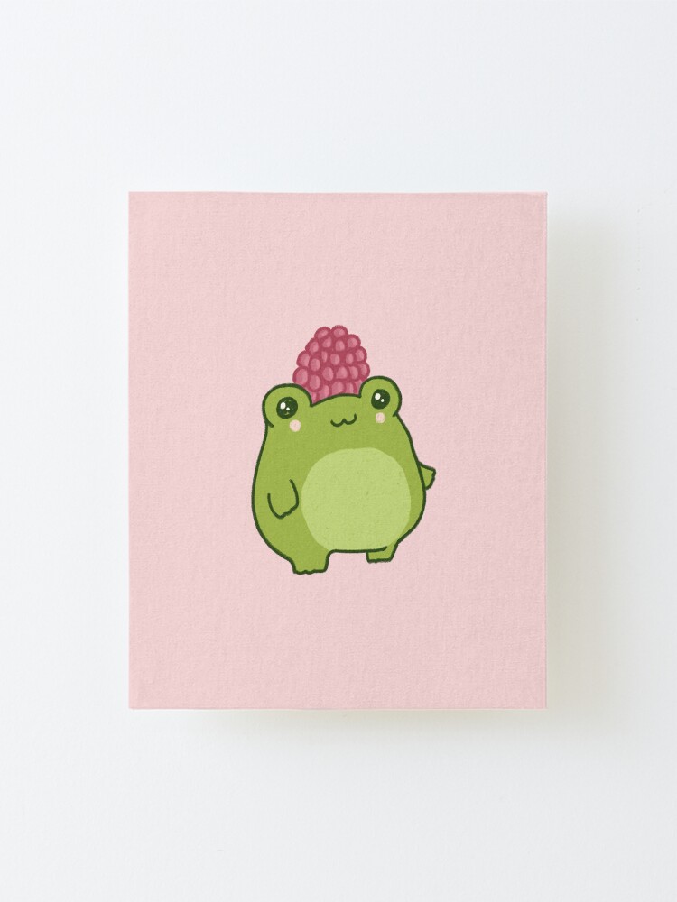 "Cute Raspberry Frog Pastel Kawaii Cottagecore Aesthetic - Chubby ...