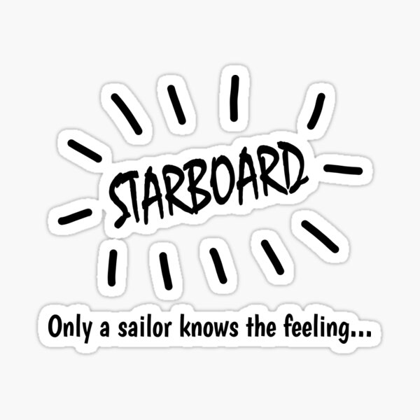 "Starboard 2" Sticker for Sale by clairesartworks | Redbubble