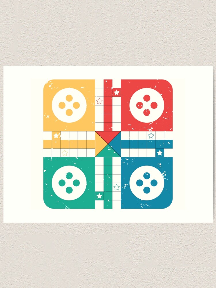 "Retro Vintage Ludo Board Game" Art Print by Gradev-Studio | Redbubble